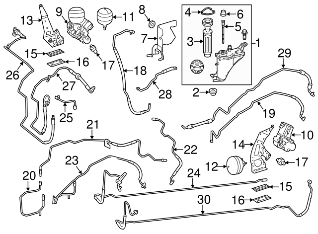 Reservoir Assembly - Part #231-320-00-14-28 | Mercedes Parts Center