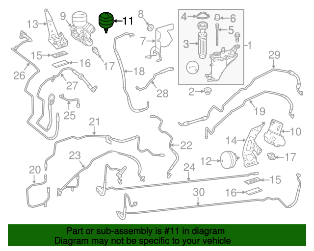 221-327-02-15 - Pressure Accum 2007-2021 Mercedes-Benz | Mercedes-Benz ...