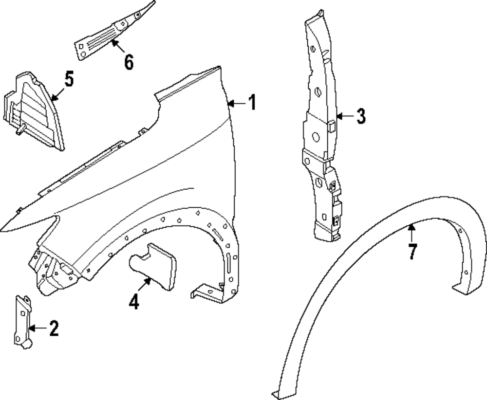 2025 Nissan Kicks Rear Seal 63130-7LF0A | TascaParts.com