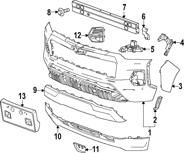 86507320 - Lower Cover - 2023-2024 Chevrolet Colorado | OEM Parts For You