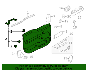 Genuine OEM Ford Part - Door Trim Panel ML3Z-1623942-SB | Genuine OEM ...
