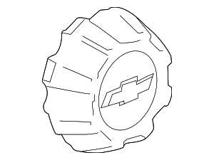 2015-2019 Chevrolet Front and Rear Wheel Trim Cap 22909149 GM ...