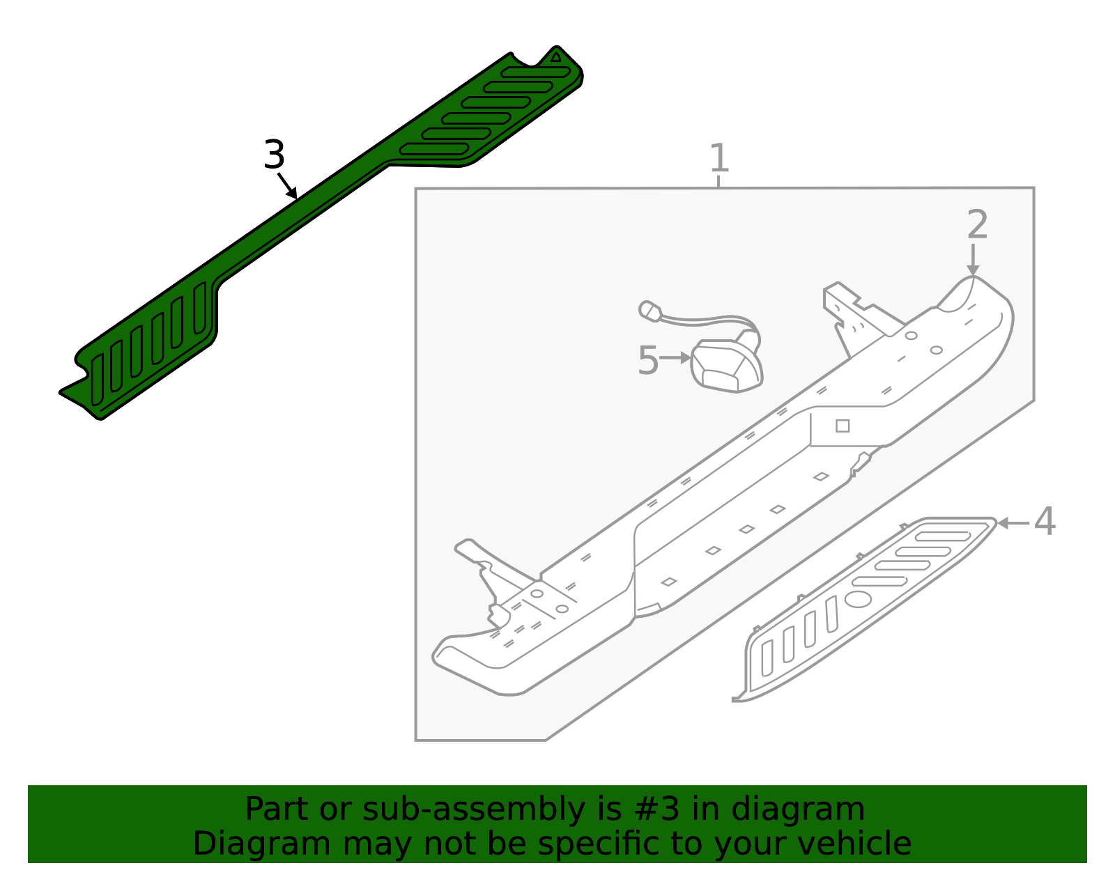 2005-2021 Nissan Frontier Step Cover 85064-EA600 | OEM Parts Online