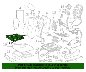 87510-48201 - Seat Heater Pad 2020-2022 Lexus | AutoNationParts.com