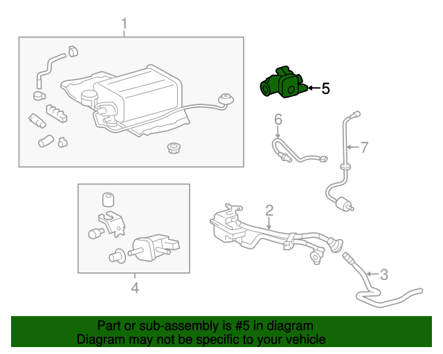 2007-2017 Lexus 2007-2017 Lexus Actuator Secondary Air Injection ...