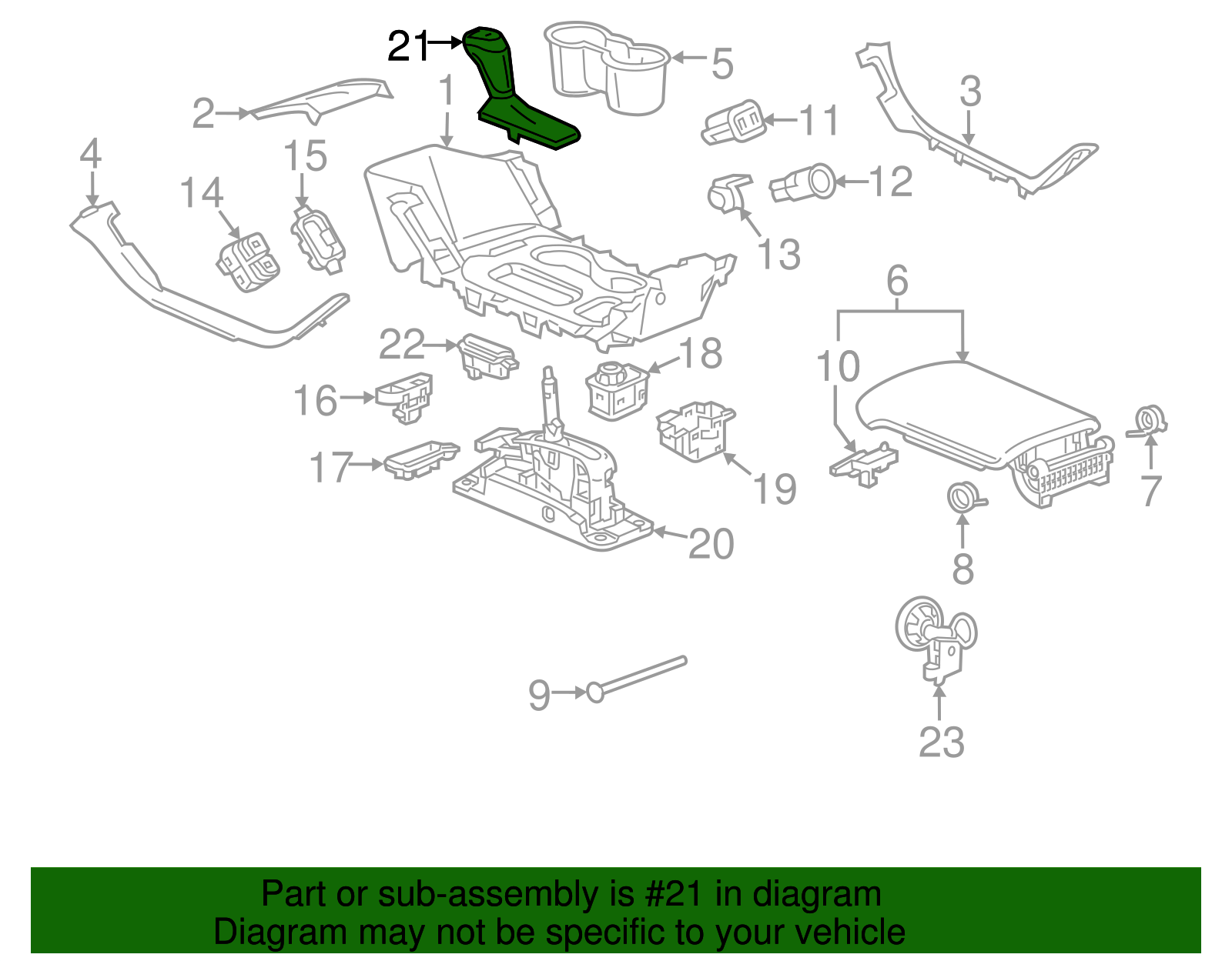 2017-2019 GMC Acadia Shale Automatic Transmission Shift Lever Knob ...
