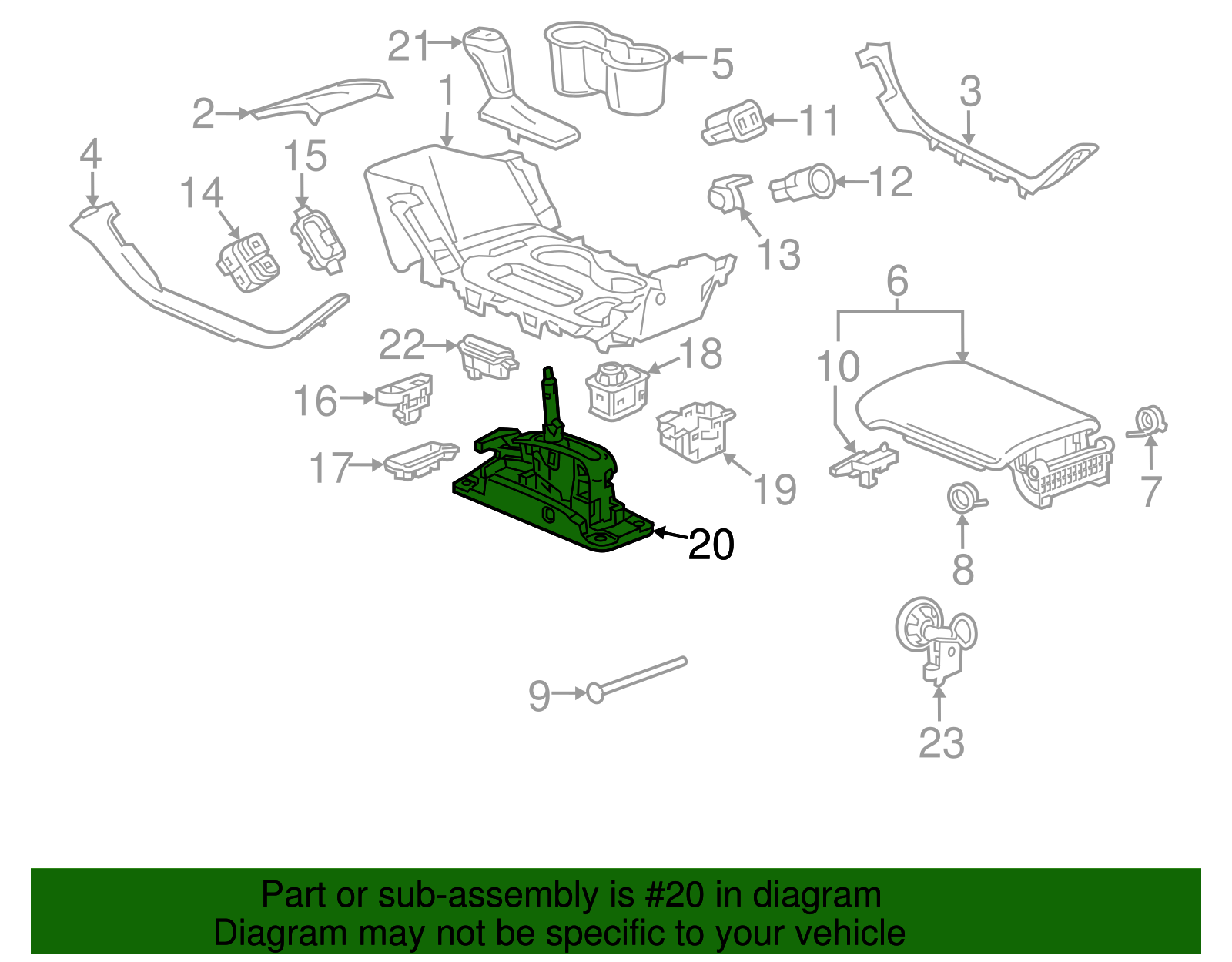 85123748 - Shifter Assembly 2019-2024 GM | Big 3 Auto Parts