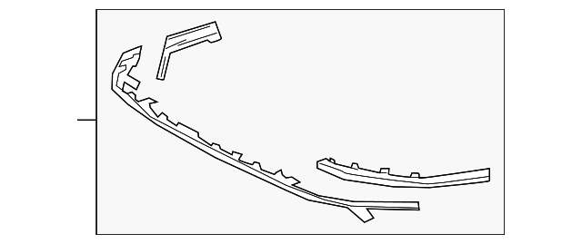 2020-2022 Lexus Front Spoiler 52102-0E020 | Lexus Parts Outlet