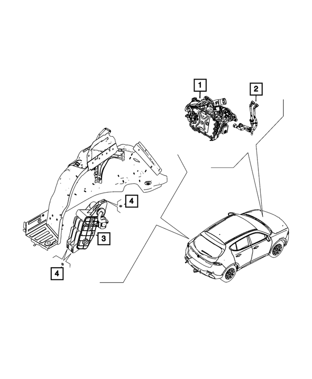 2023 Mopar PCV Valve To Intake Manifold Hose 68434521AB | Mopar Estores