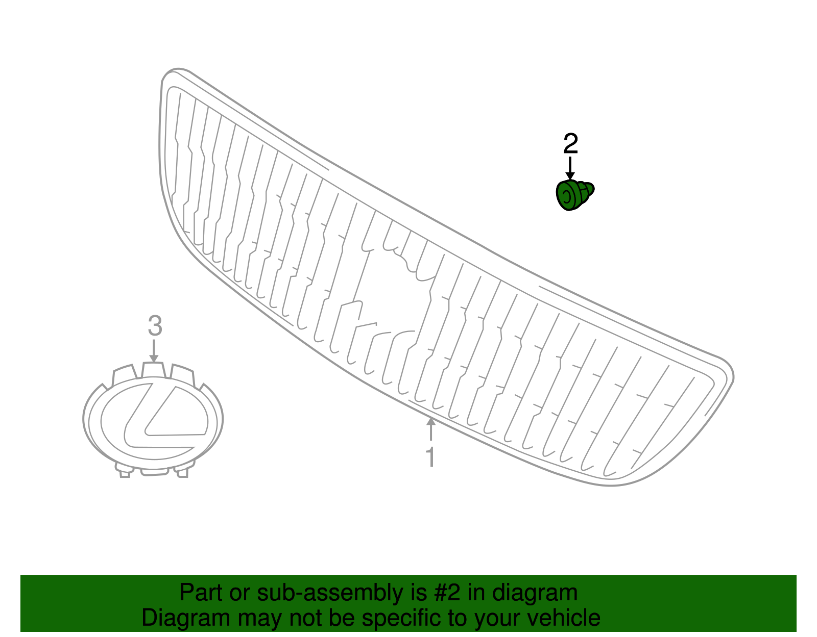 1997-2009 Lexus Grille Nut 90080-17202 | OEM Parts Online