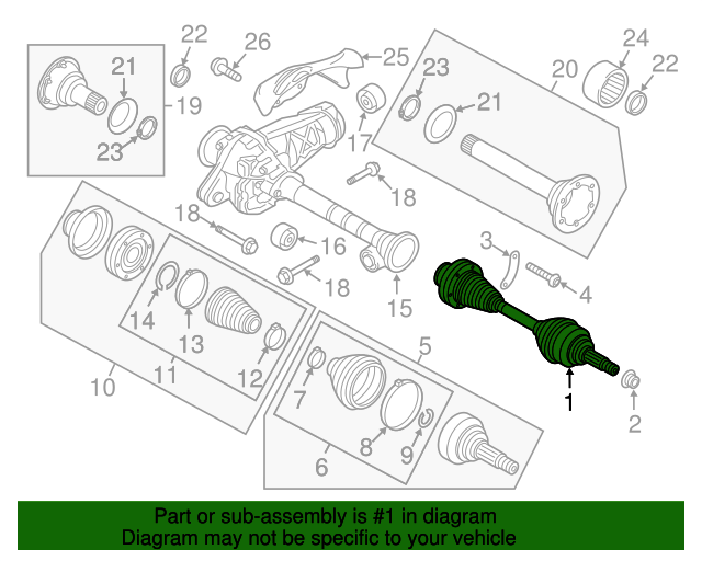 Genuine Porsche 958-349-038-02 |Axle Assembly | FREE Shipping on Most ...