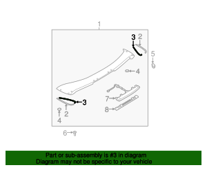 2003-2008 Mazda 6 Finish Molding Protector GK2E-50-814 | Florida Mazda ...