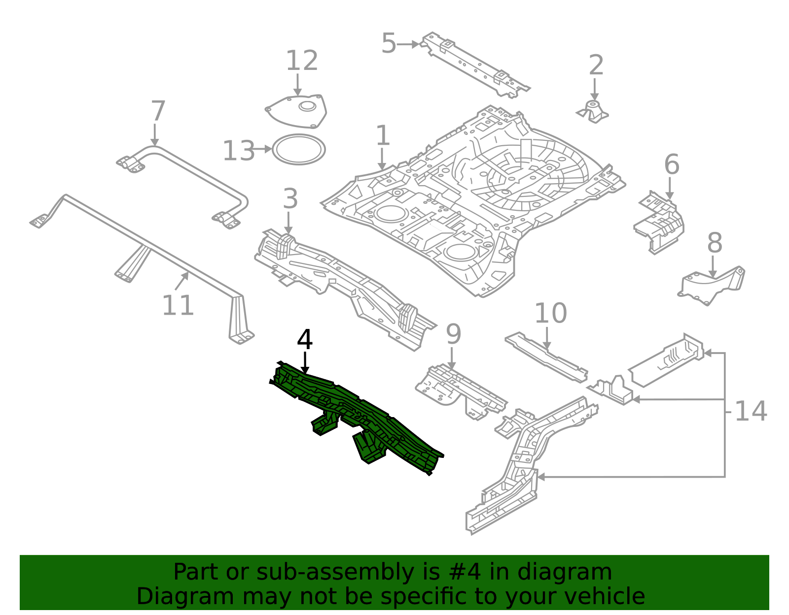 2021-2025 Nissan Rogue Floor Extension G4515-6RRMA | My Nissan Part