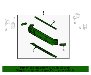 2020-2021 Toyota Highlander Shutter Assembly 53019-0E010 | American ...