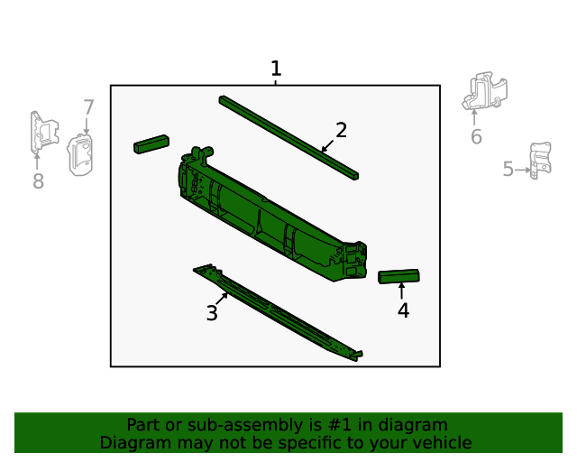 2020-2021 Toyota Highlander Shutter Assembly 53019-0E010 | OEM Parts Online