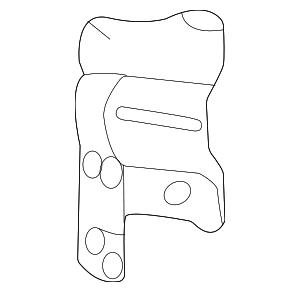 53188-0E010 - Shutter Assembly Mount Bracket 2021-2022 Toyota ...