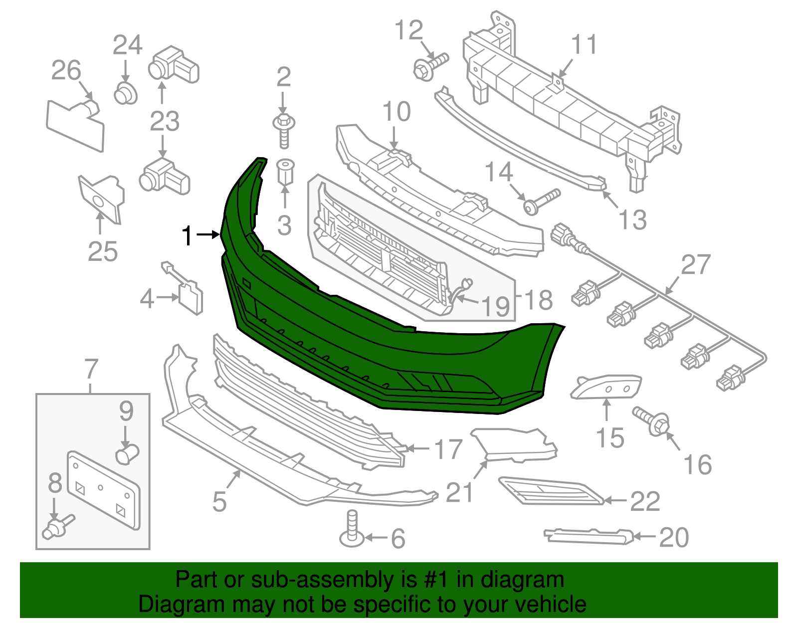 2015-2018 Volkswagen Jetta Bumper Cover 5C6-807-217-AG-GRU | OEM Parts ...
