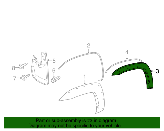 2005-2010 Toyota Tacoma Flare 75086-04050-C0 | OEM Parts Online