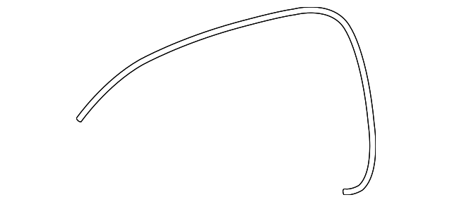 53853-04040 - Pad, Front Wheel Opening Extension, No. 1 - 2005-2015 ...