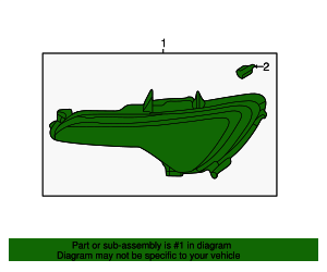 92201-3W000 - Fog Lamp Assembly 2011-2013 Kia Sportage | Kia.Parts Store