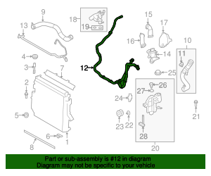 Genuine Hose & Tube Assembly for 2010-2014 Land Rover | Land Rover Part ...