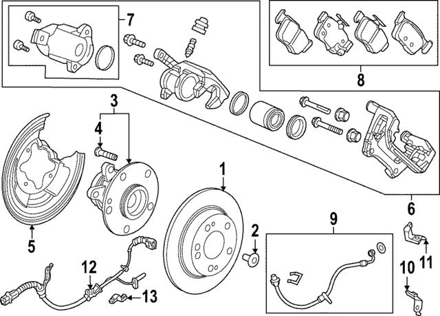 43019-3W0-A00 - Caliper Assembly 2023-2024 Honda HR-V | Honda Parts Online
