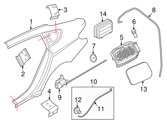 Genuine BMW 64-22-9-122-453 | Pressure Vent | FREE Shipping on Most ...