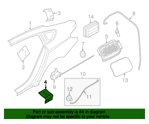 41217275568 - 2010-2017 BMW Reinforced Plate (41-21-7-275-568) | BMW of ...