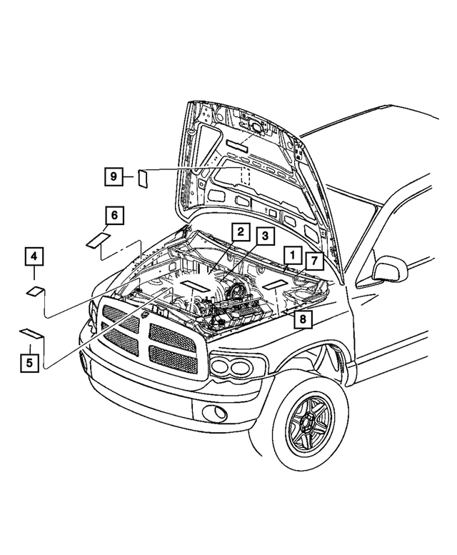 2007 Dodge Ram 1500 Emission Label 68000713AA | My Mopar Parts