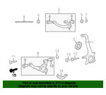 90119-14120 - Suspension Control Arm Bolt - 2007-2014 Toyota FJ Cruiser ...