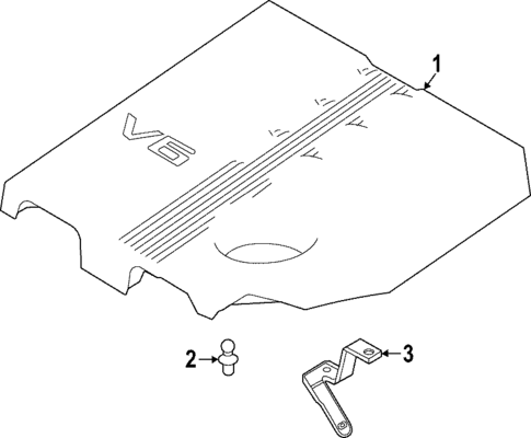 Engine Appearance Cover for 2023 Nissan Frontier | Parts for Nissans