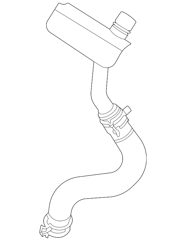 LC2Z-6K743-A - Outlet Hose - 2021-2024 Ford E-350 Super Duty | Lasco ...