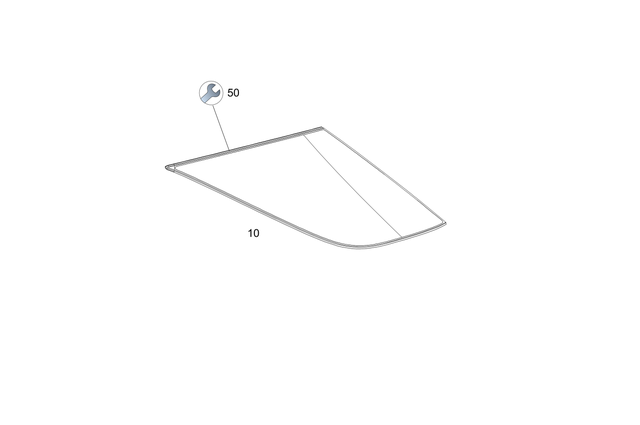 167-670-83-00 - Side Window Pane, Tinted 2020-2024 Mercedes-Benz ...