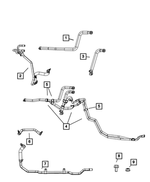 Air Conditioner and Heater Plumbing for 2011 Chrysler Town & Country ...