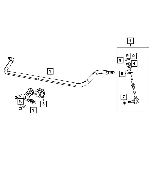 MOPAR FRONT BAR - 68137191AB - 68137191AB | Mopar Online Parts