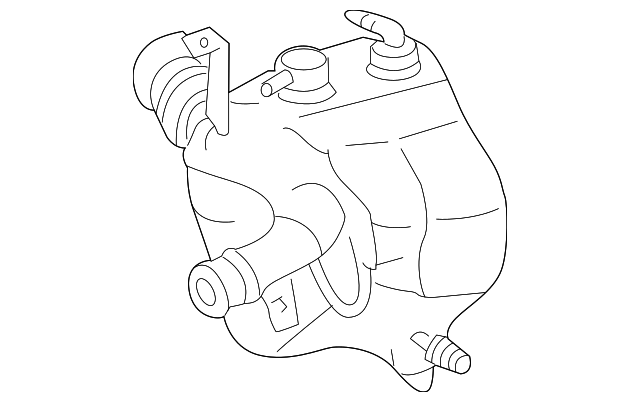 208-470-06-89 - Expansion Tank 1998-2003 Mercedes-Benz | Mercedes-Benz ...