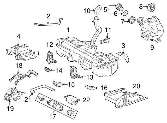 1997-2003 Mercedes-Benz Fuel Pump Strainer 202-470-03-06 ...
