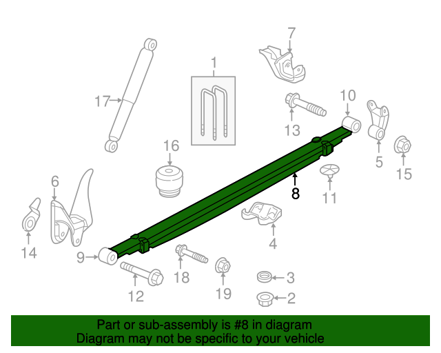 2011-2019 GM Leaf Spring 84992013 GM | GMPartsDirect.com