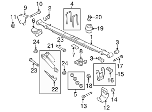 Genuine OEM Ford Part - Leaf Spring DL3Z-5560-F | Genuine OEM Ford ...
