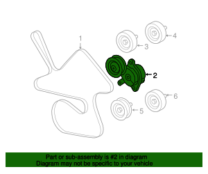 12596250 - Drive Belt Tensioner 2005-2009 GM | Group 1 Auto Parts