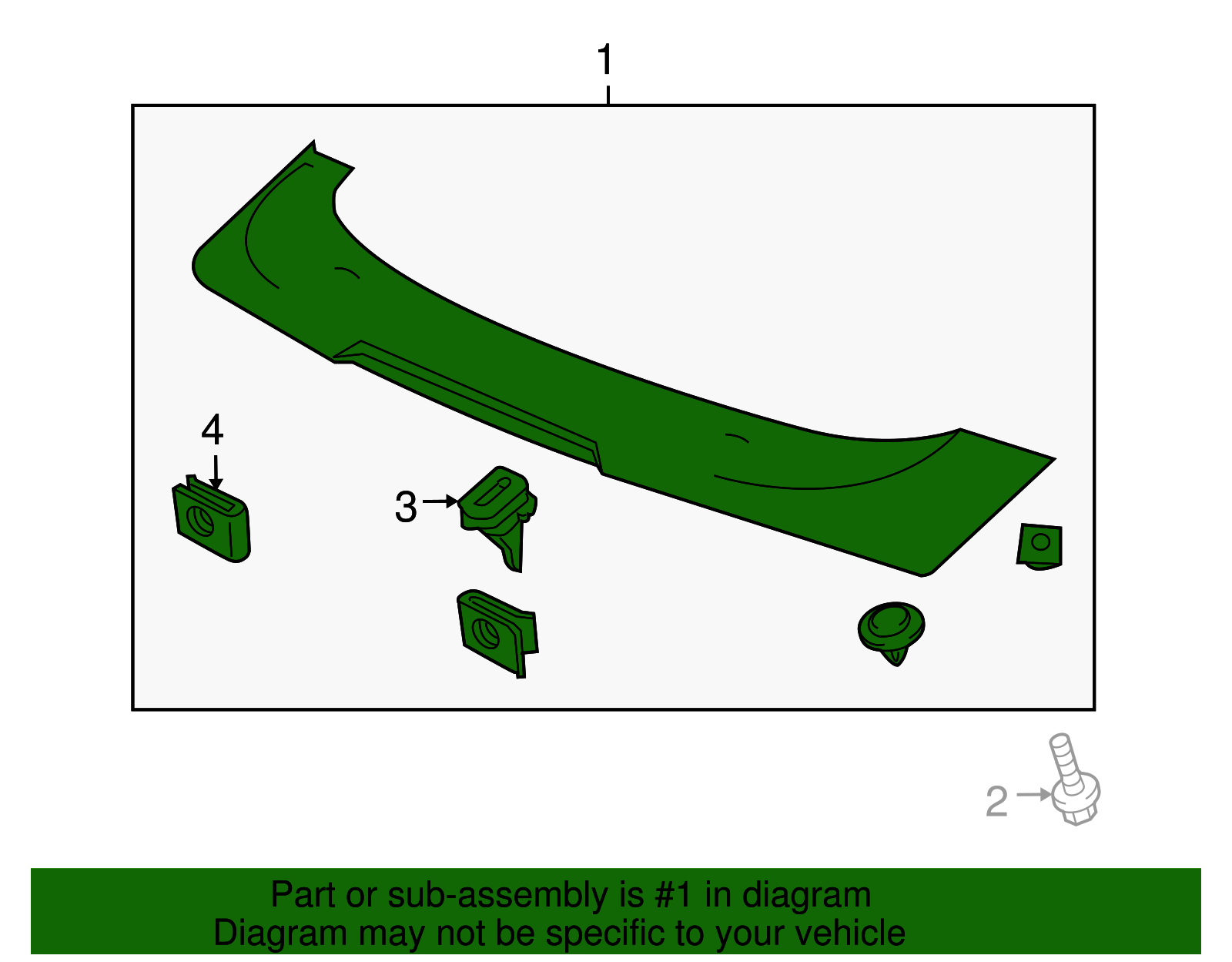 74900-TP6-A01ZQ - 2013-2015 Honda Crosstour - Garnish Assembly Tailgate ...
