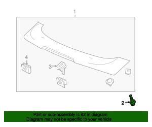 90101-TP6-A00 - Spoiler Assembly Bolt 2010-2015 Honda | Honda Parts Online