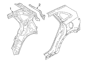 71503-G5C00 - Quarter Panel 2017-2021 Kia Niro | Kia.Parts Store