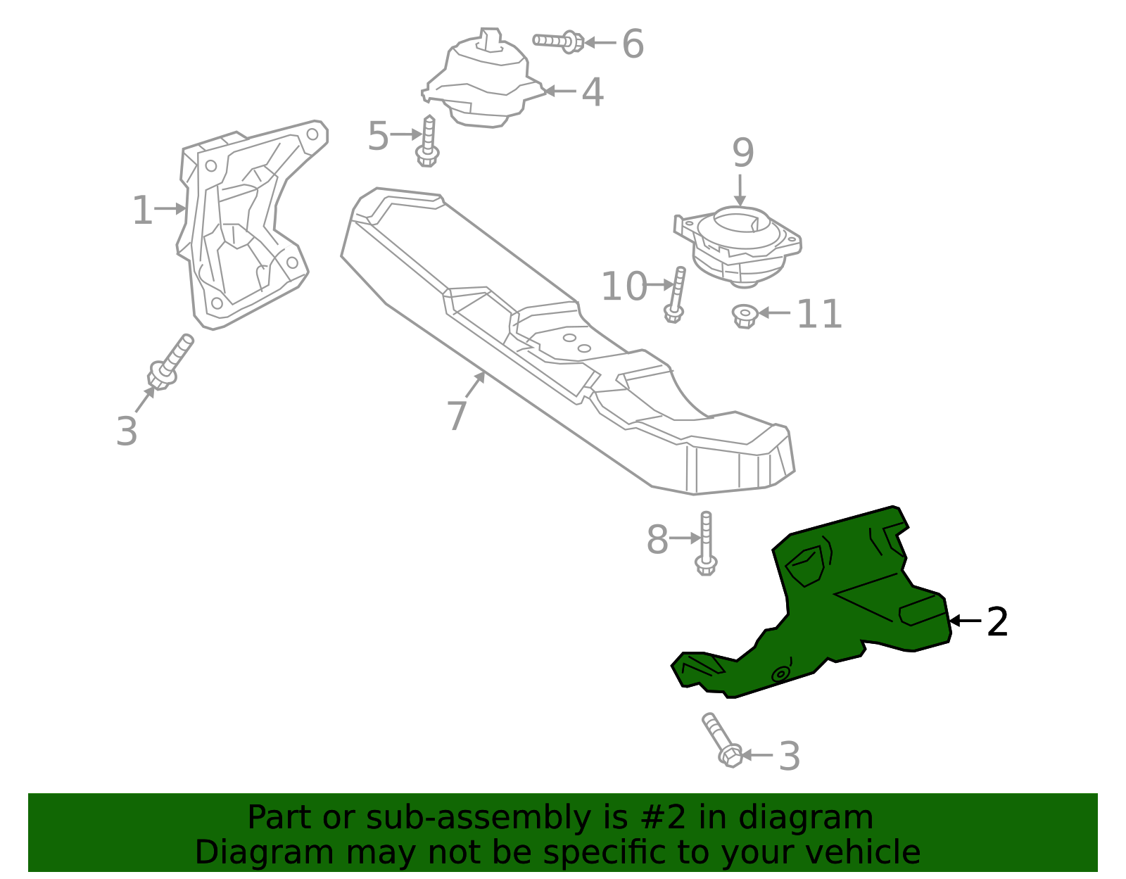 2019-2024 Mercedes-Benz G 63 AMG® Engine Bracket 177-223-45-00 ...