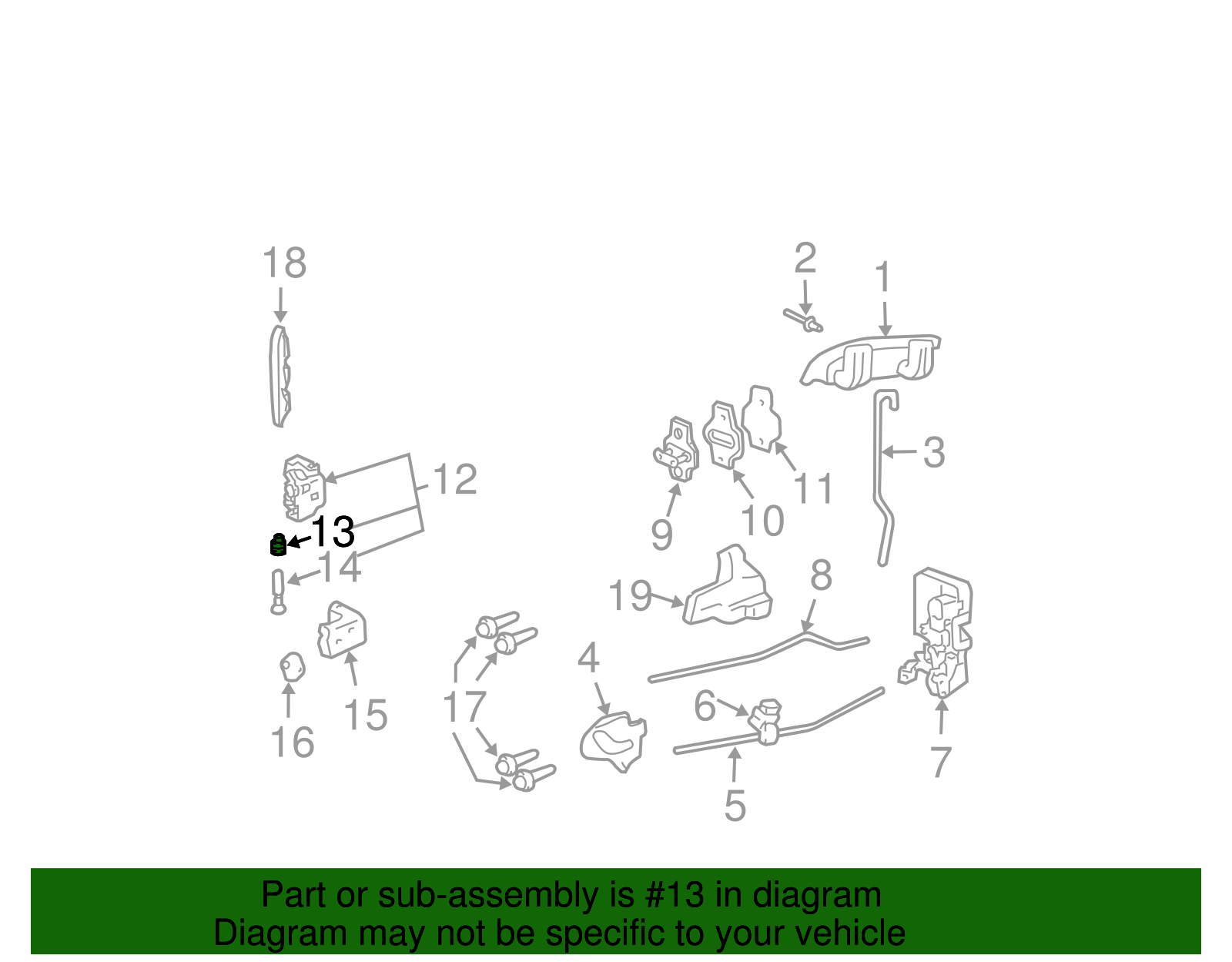 20058035 - Door Hinge Detent Roller 1985-2005 GM | GM Wholesale Direct