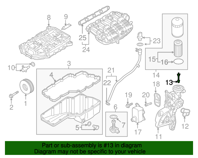 2016-2023 Audi Housing Adapter 06L-115-678-Q | Audi USA Parts