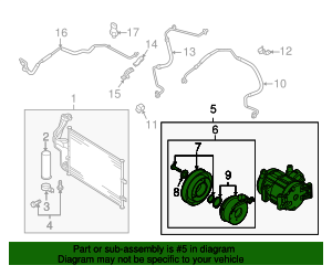 Mazda OEM Compressor Assembly Part# BBM4-61-450C | OEM Vehicle Parts