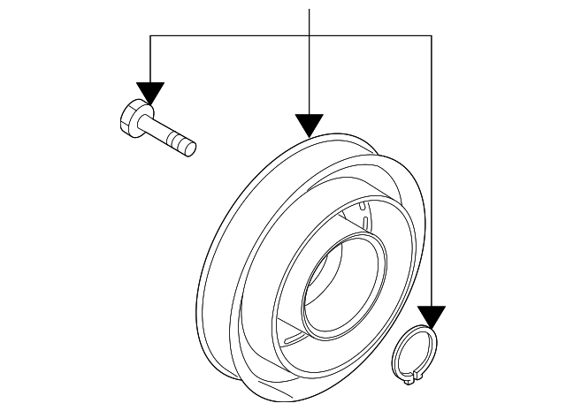 2010-2013 Mazda 3 Pulley Assembly BBM4-61-L20A | Mazda-Parts
