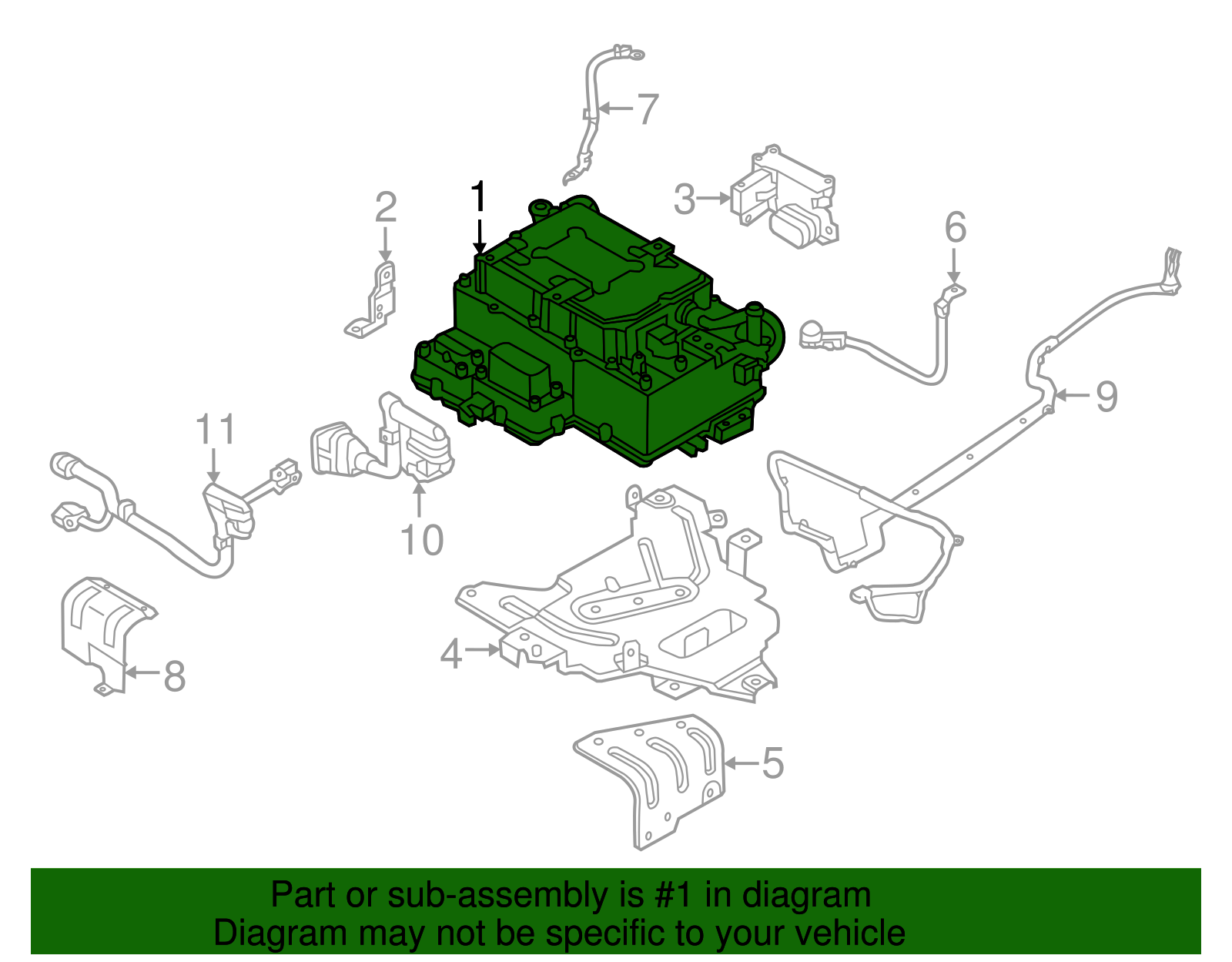 36600-3D005 - Drive Motor Inverter 2015 Hyundai Sonata | AutoNation Parts