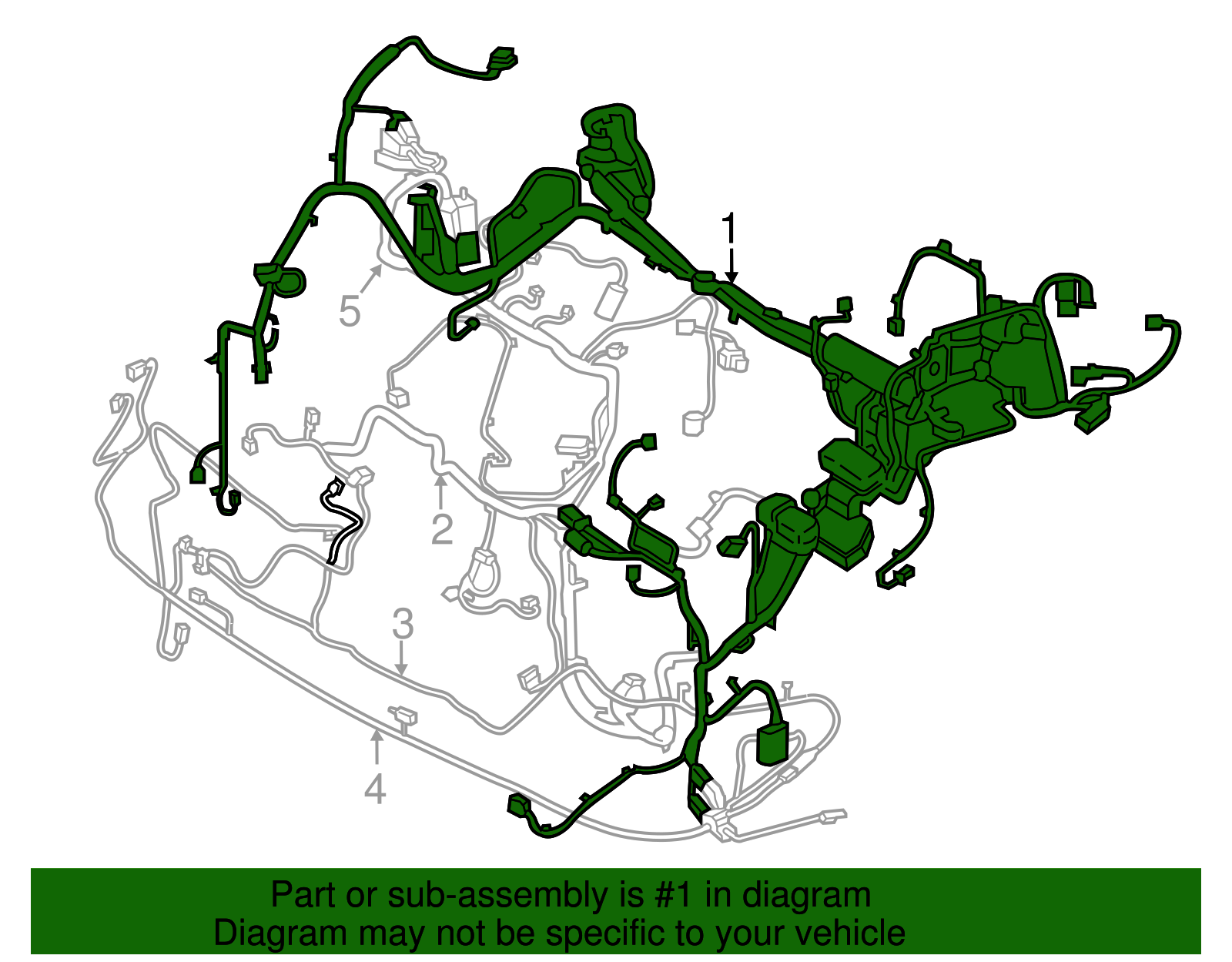 J2GZ-12A581-B - 2019-2024 Ford Edge - Wire Harness | My Ford Parts